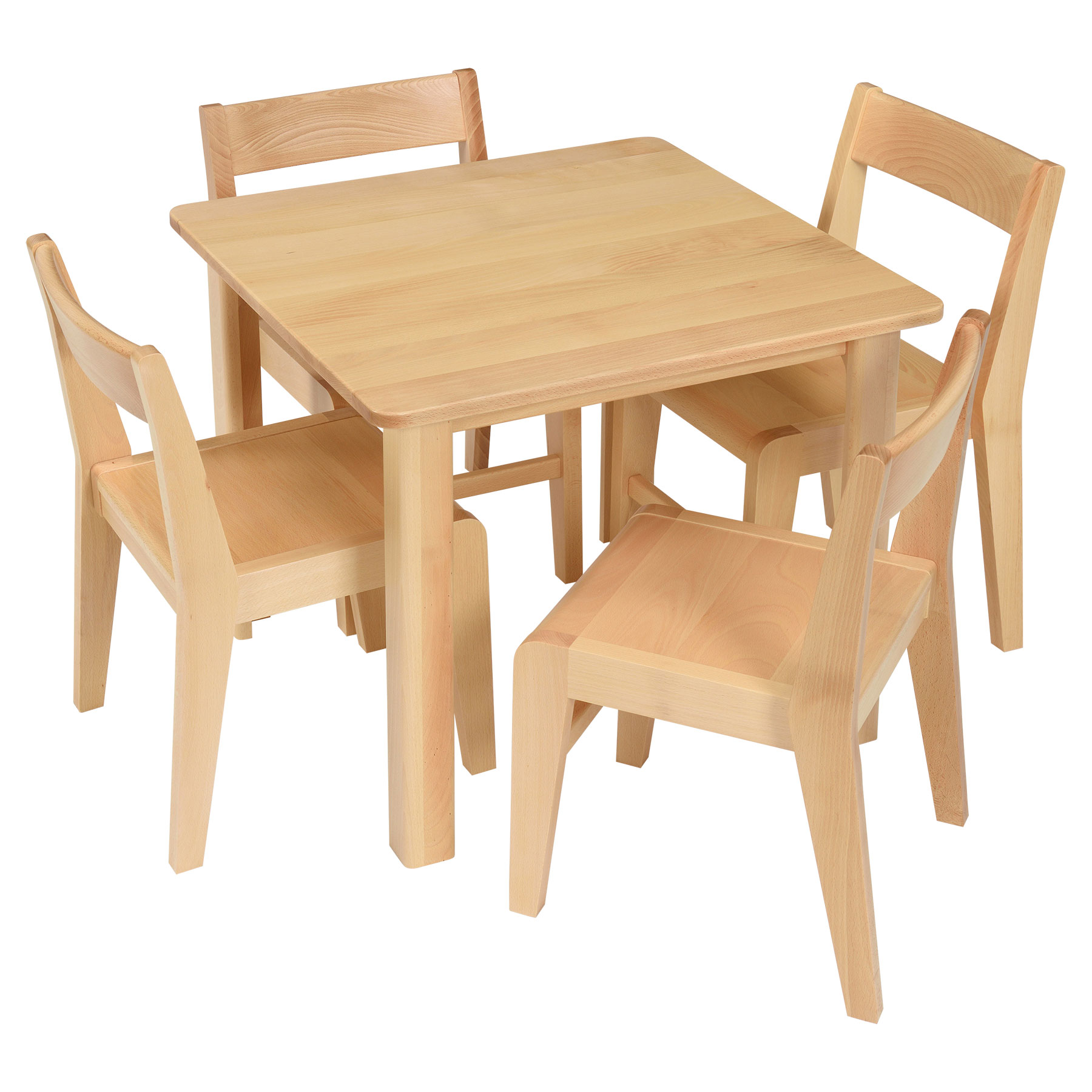 Children's Square Solid Wooden Table Furniture for Churches & Communities