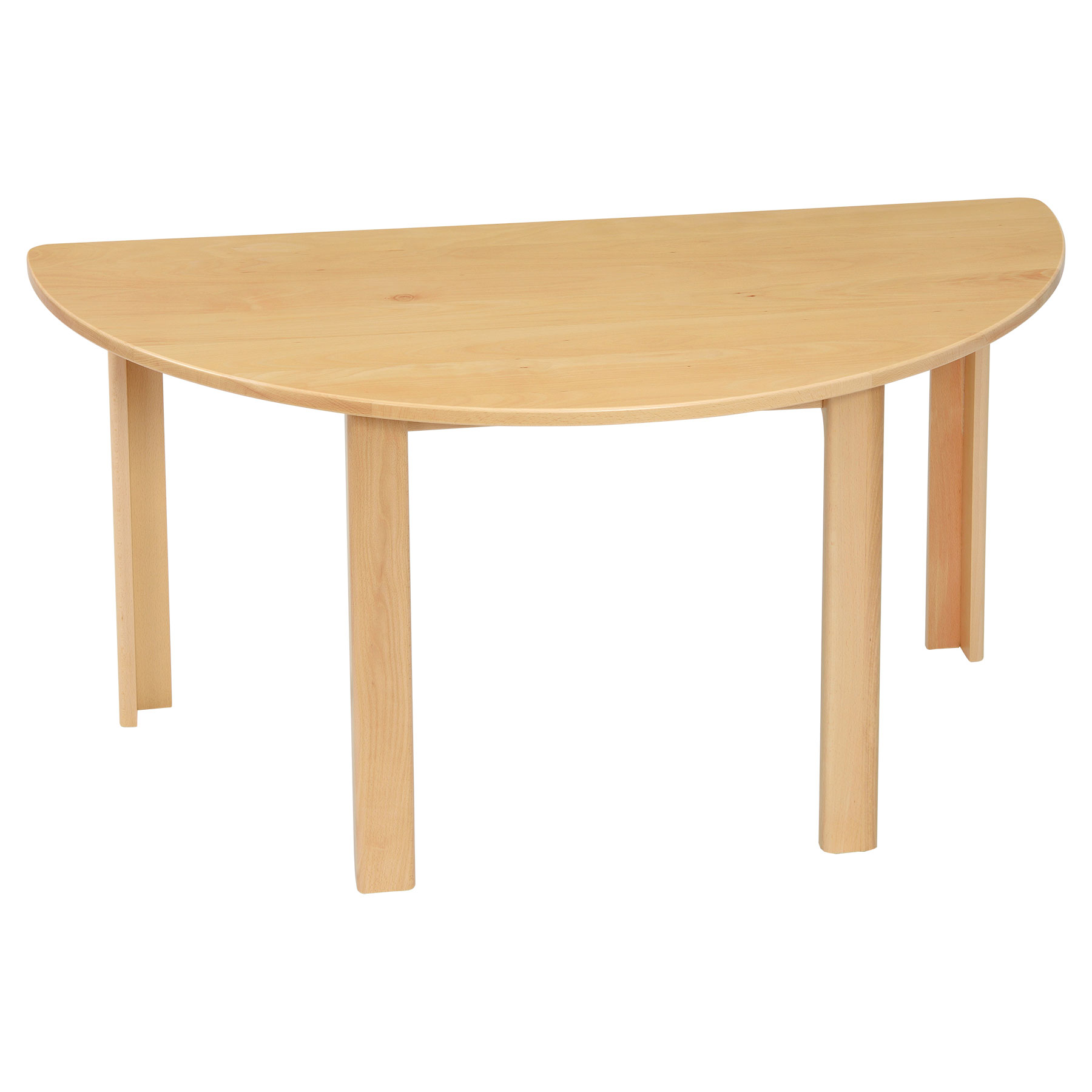 Children's Half-Round Solid Wooden Table Furniture for Churches ...