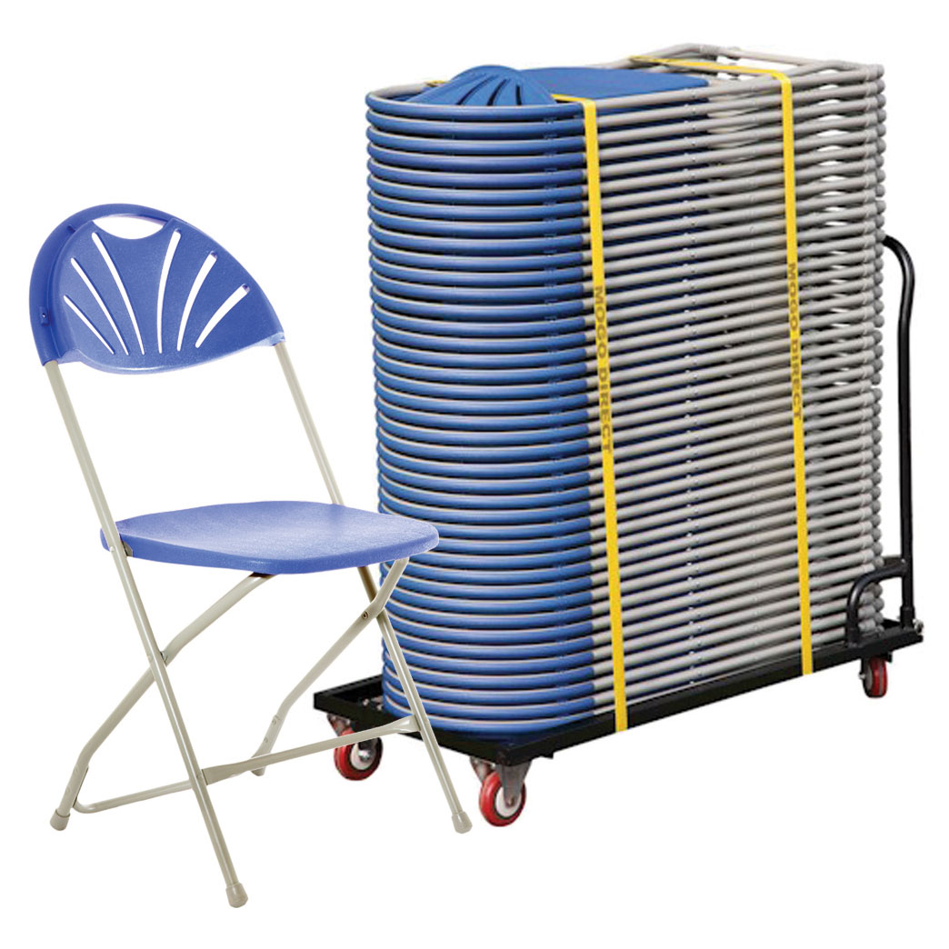 40 Classic Plus Folding Chair + Trolley Bundle Furniture for Churches ...