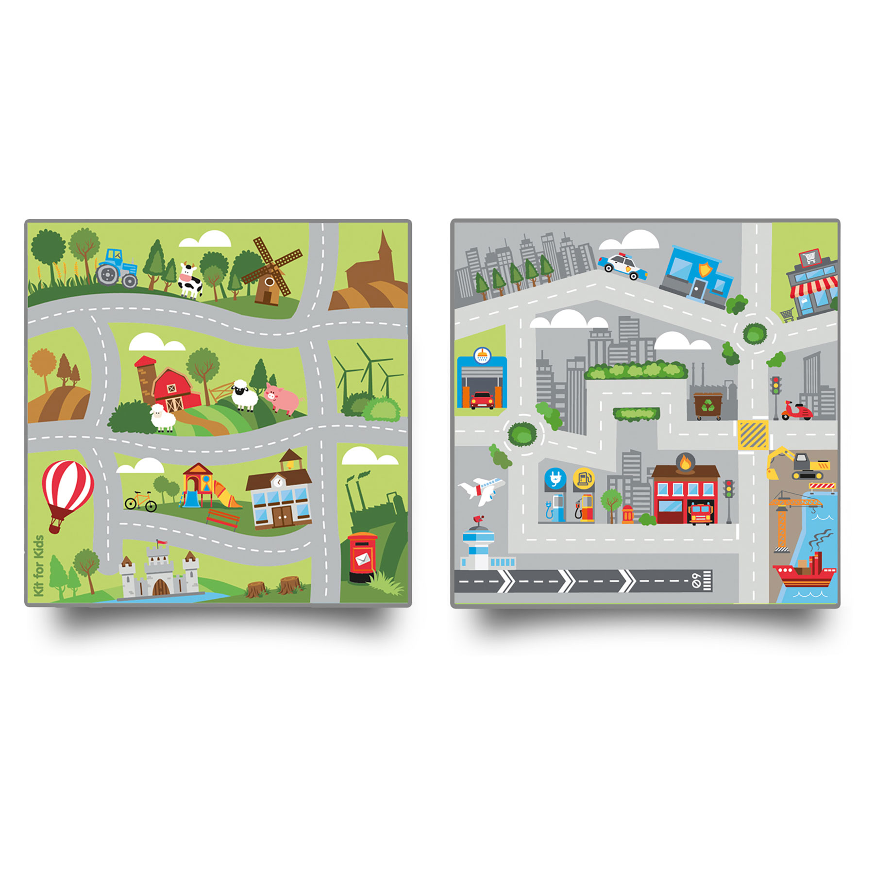 Small World Road Map Set 1 Indoor / Outdoor Carpets Furniture for ...