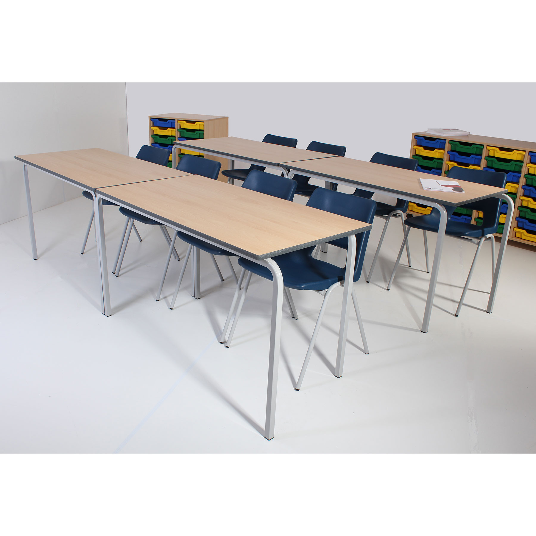 Advanced Slide-Stacking Rectangular Table Furniture for Churches & Communities