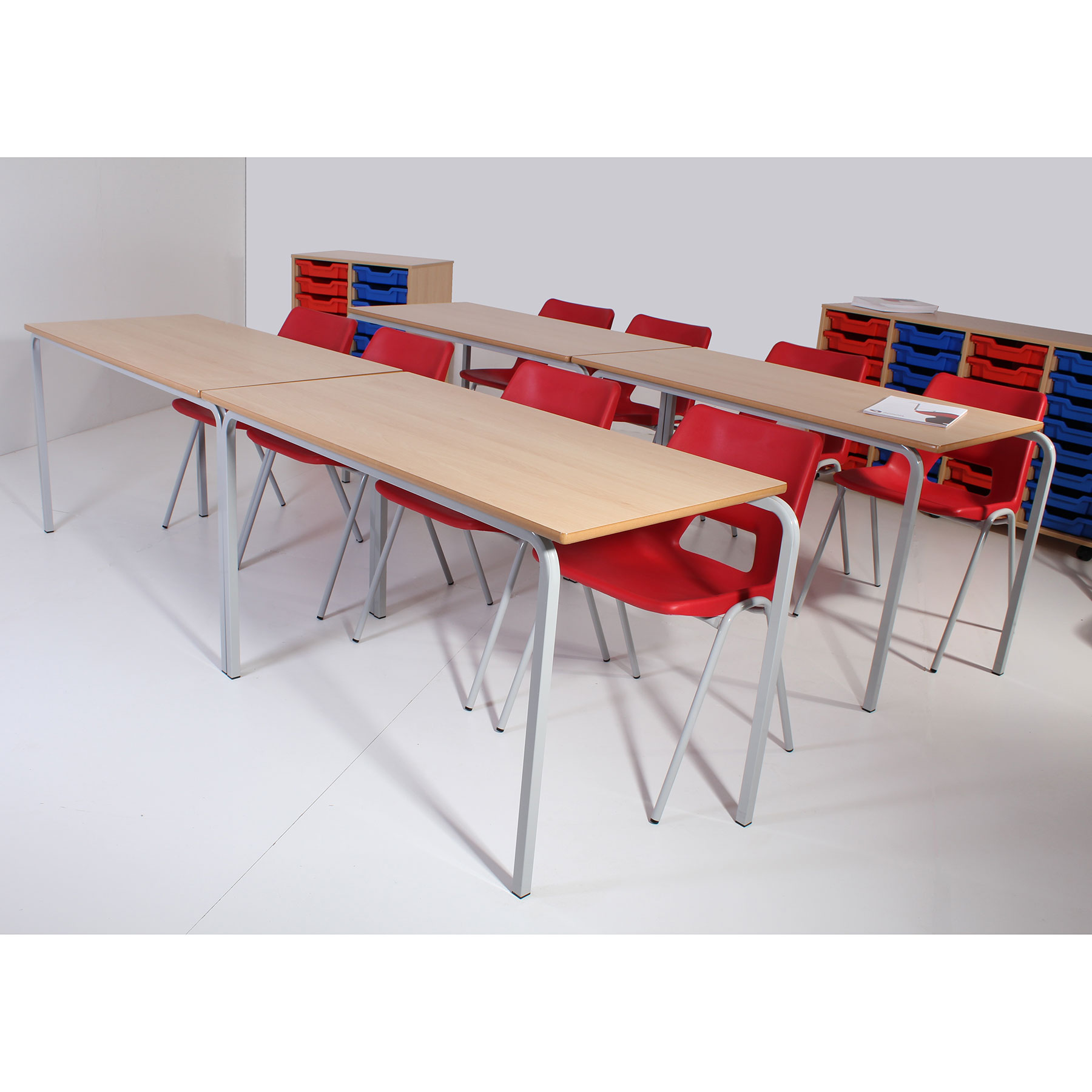 Advanced Slide-Stacking Rectangular Table Furniture for Churches & Communities