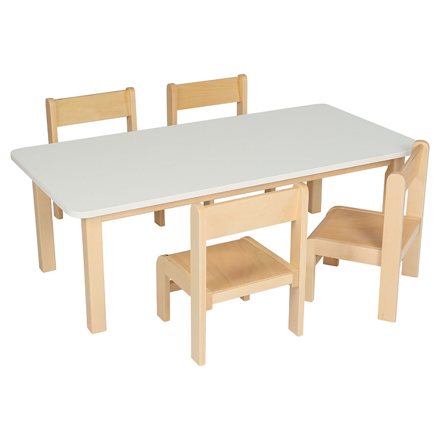 Children's Rectangular Laminate Wooden Table Furniture for Churches & Communities