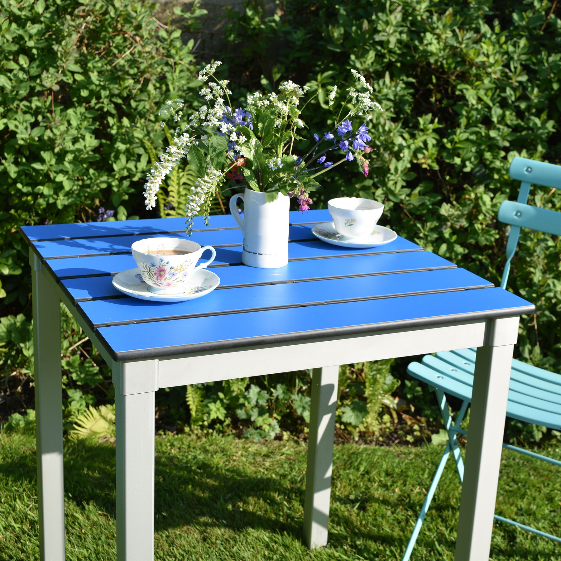 Enviro Slatted Top Outdoor Square Table Furniture for Churches ...